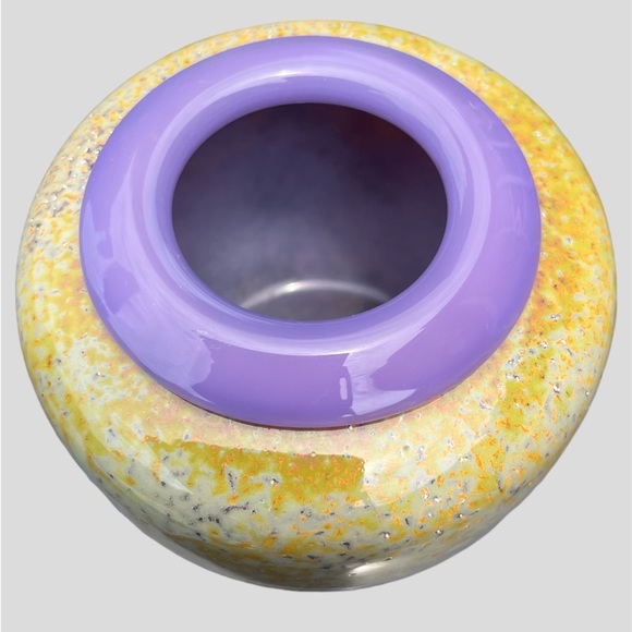 Vintage | Art | Hand Blown Glass Studio Vase Tom Lockart Signed One ...